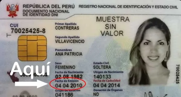 ¿Cómo Saber la Fecha de Emisión de mi DNI de RENIEC?